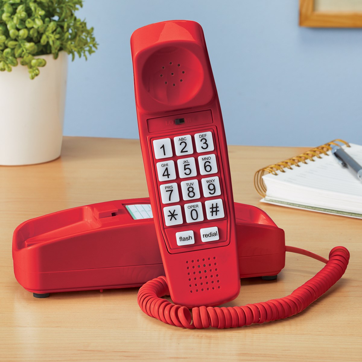 Classic Retro Tabletop Corded Trimline Landline Phone | Collections Etc.