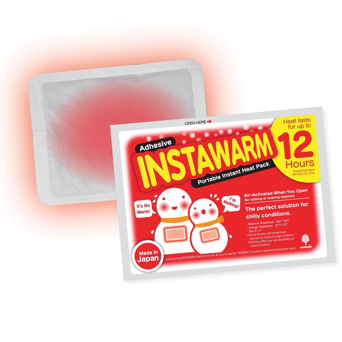 Instawarm Portable Adhesive Instant Heat Packs - Set of 10 ...