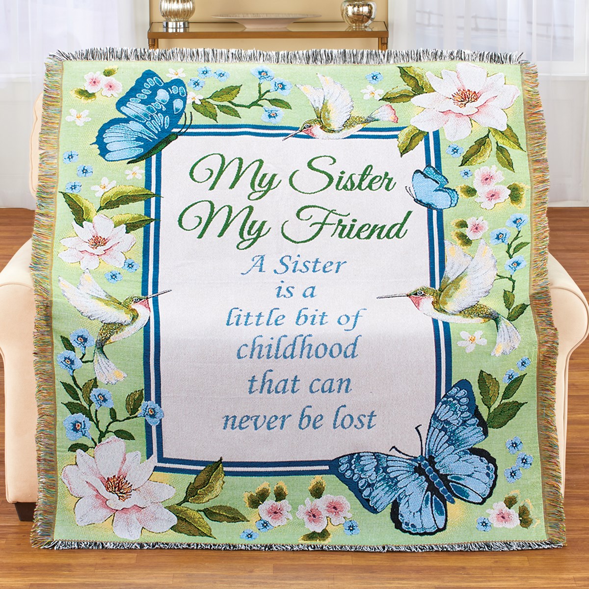 Sister My Friend Tapestry Throw Collections Etc