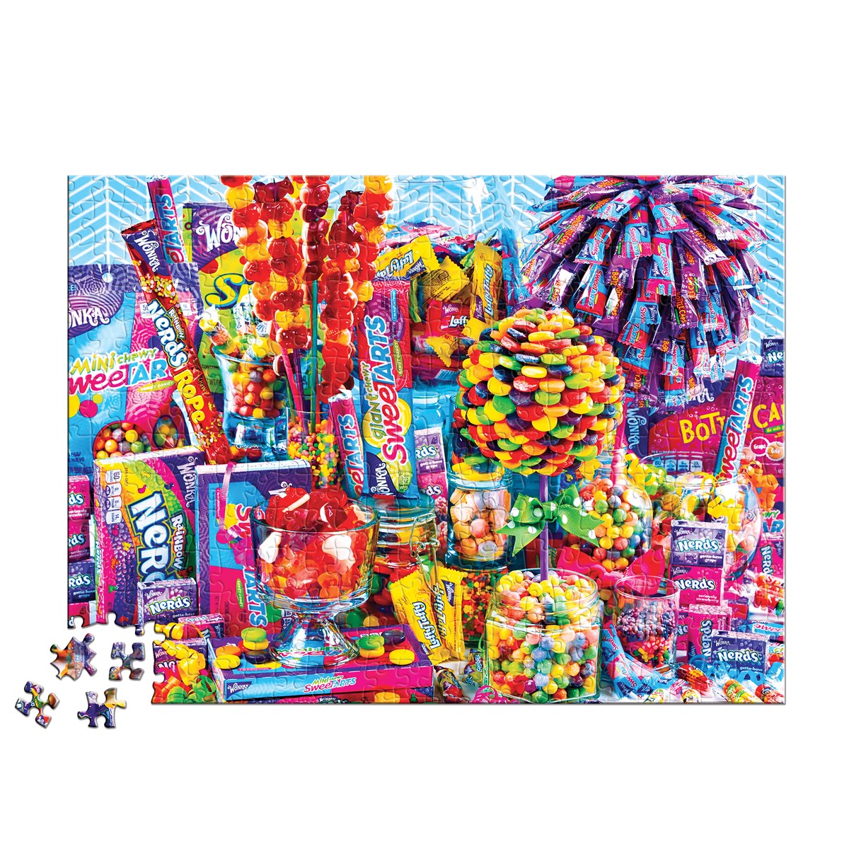 4-Pack Sweet Shoppe Candies Jigsaw Puzzle Set | Collections Etc.
