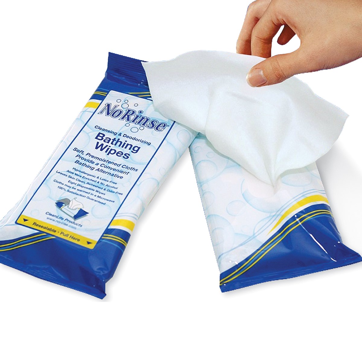 NoRinse Whole Body Alcohol-Free Disposable Bathing Wipes | Collections Etc.
