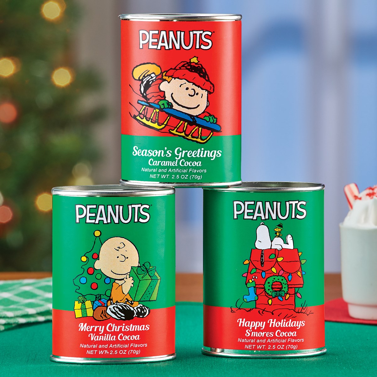 Peanuts Holiday Smores Vanilla Caramel Cocoa Gift Set | Collections Etc.