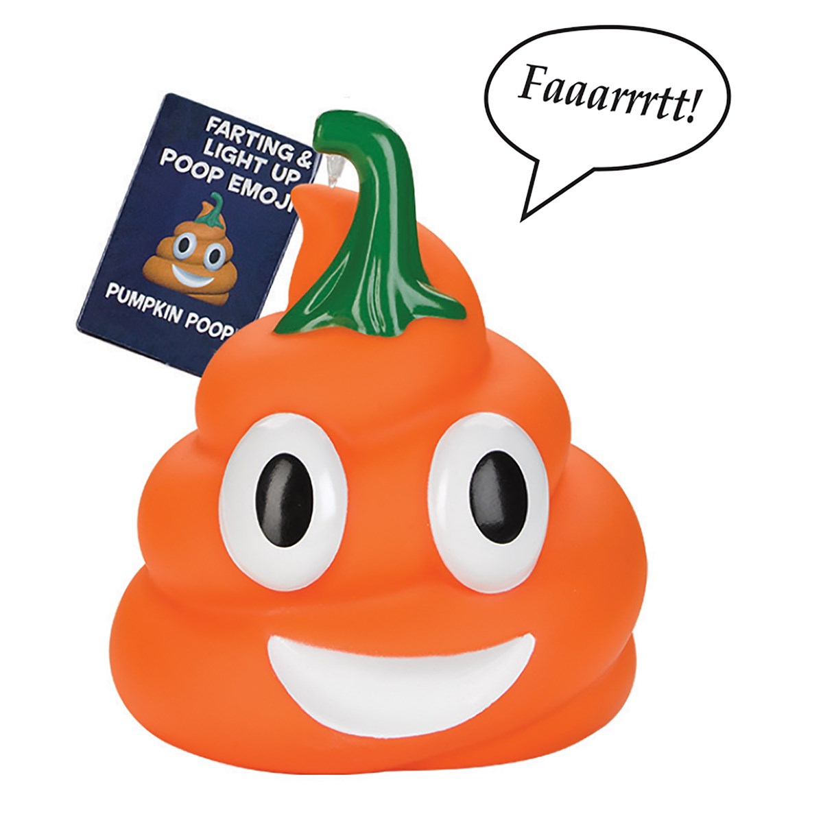 Farting Light-Up Pumpkin Poop Emoji Toy | Collections Etc.