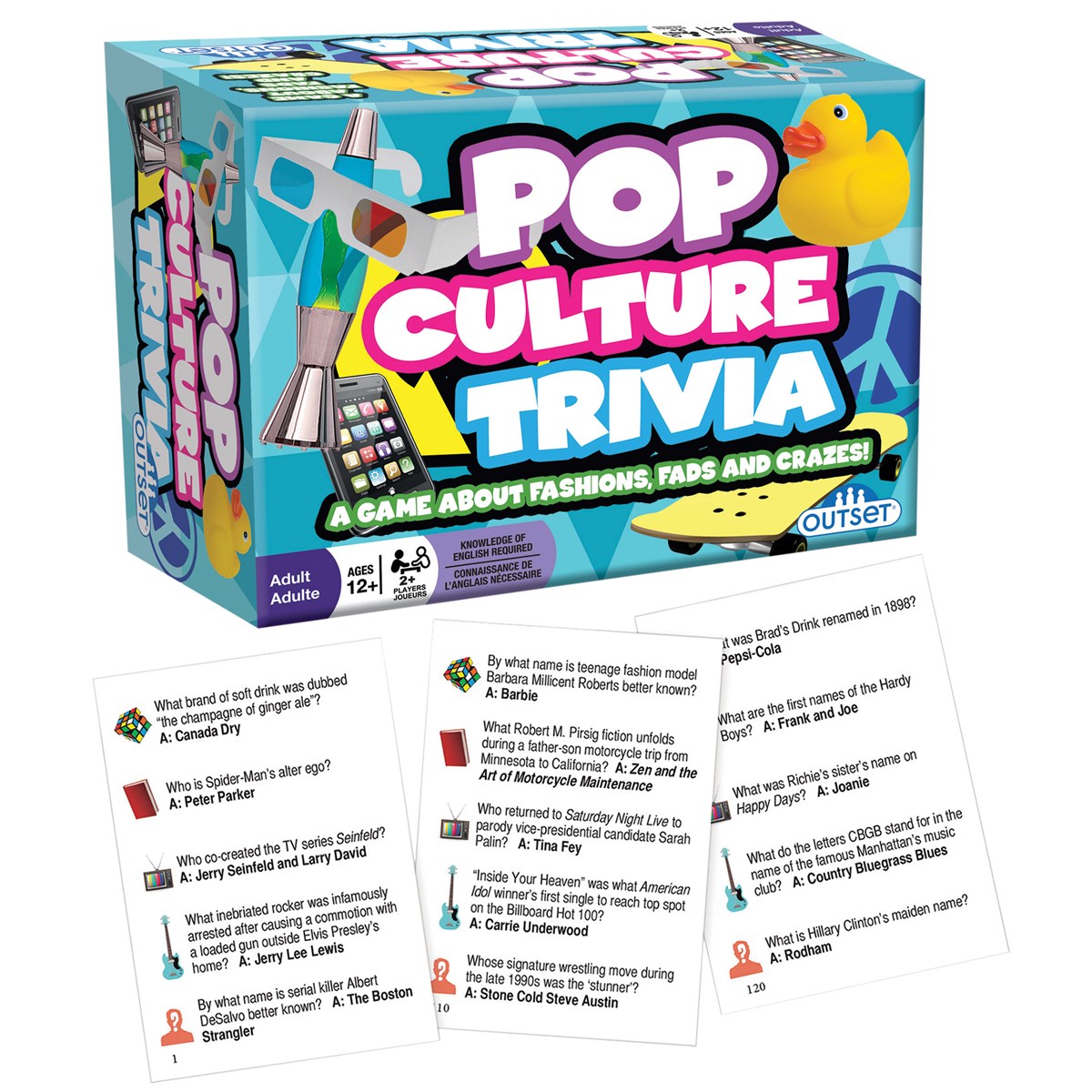 Fashion Fads and Crazes Pop Culture Trivia Party Card Game ...