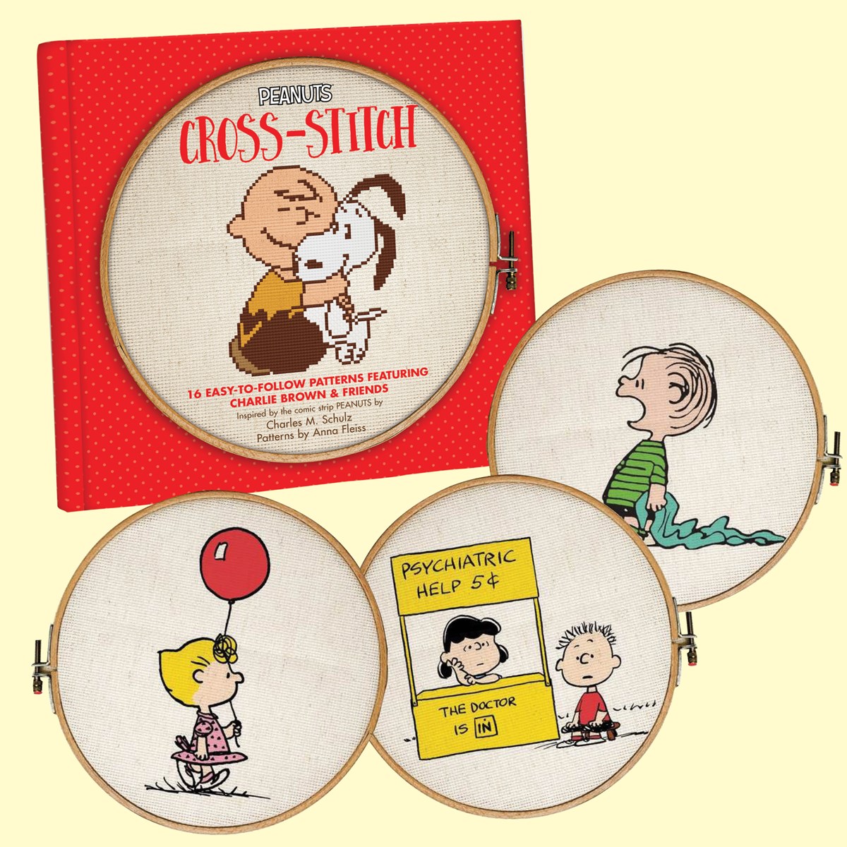 Peanuts Cross-Stitch 16 Eay-To-Follow Patterns Book | Collections Etc.