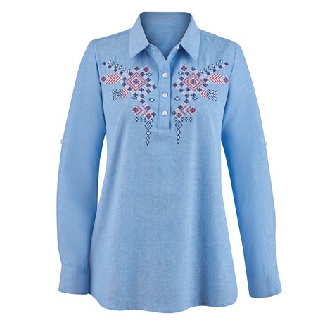 Light Blue Aztec Background