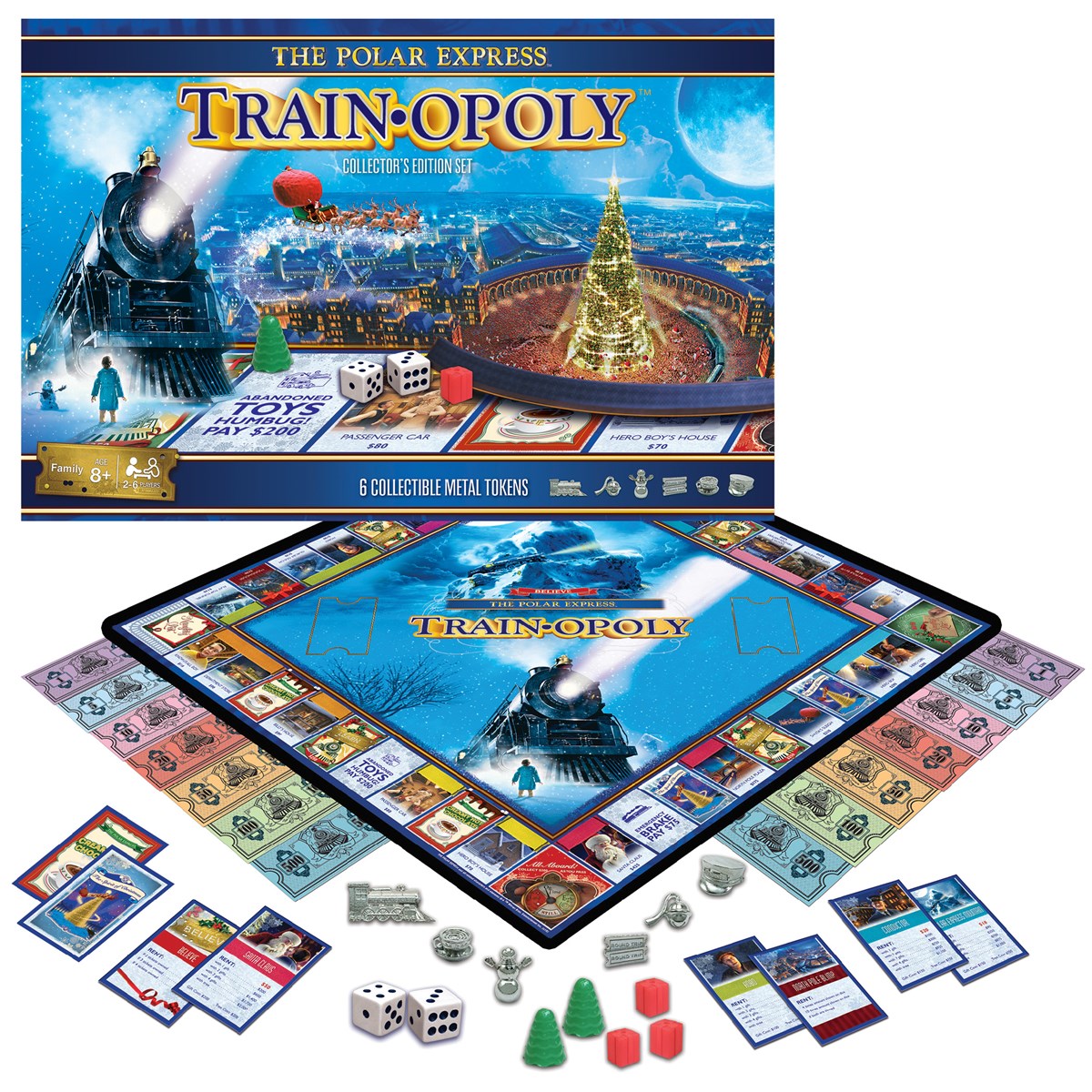 Polar Express Trainopoly Property Trading Board Game | Collections Etc.
