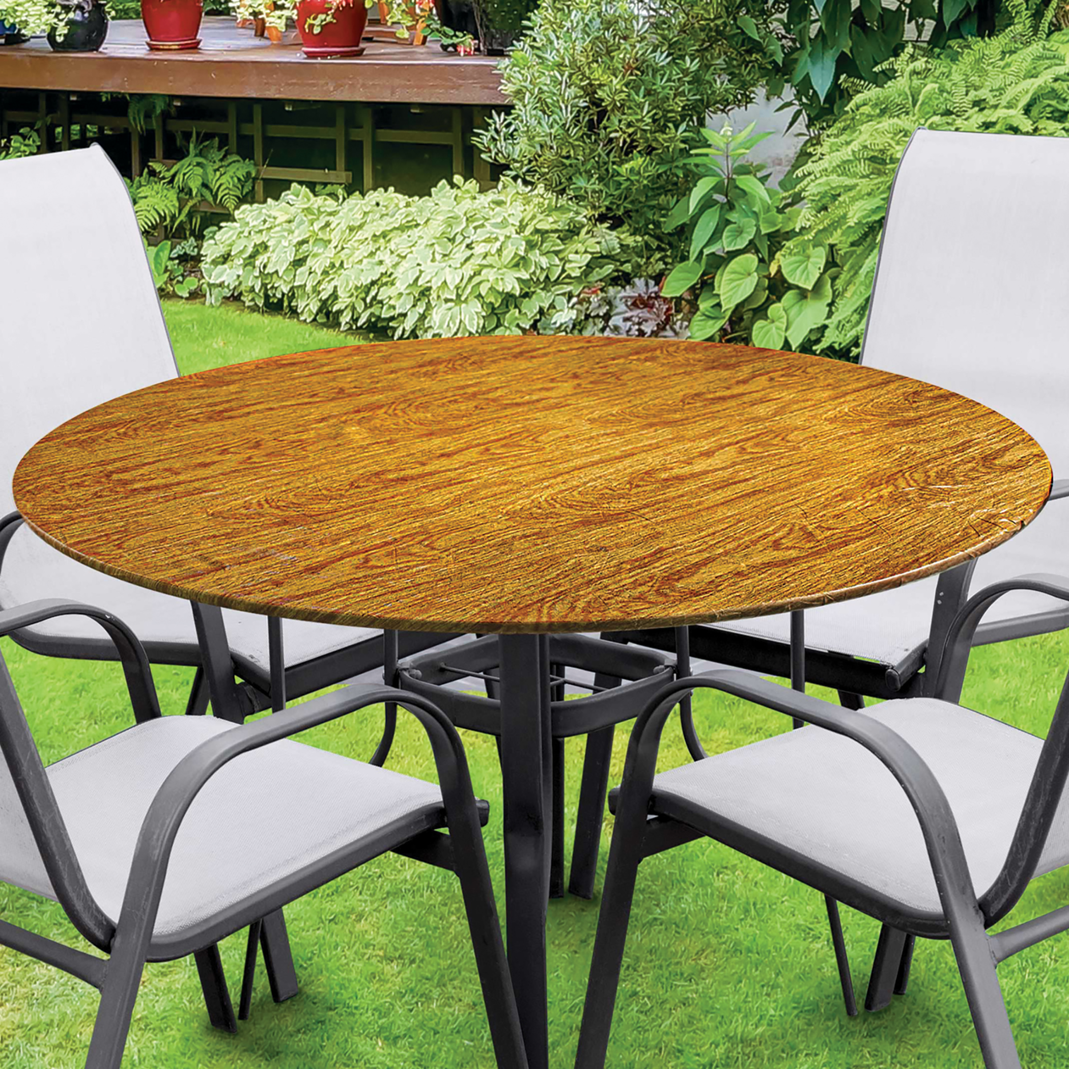 Beautiful Elasticized Edge Stretch Fit Vinyl Table Cover | eBay