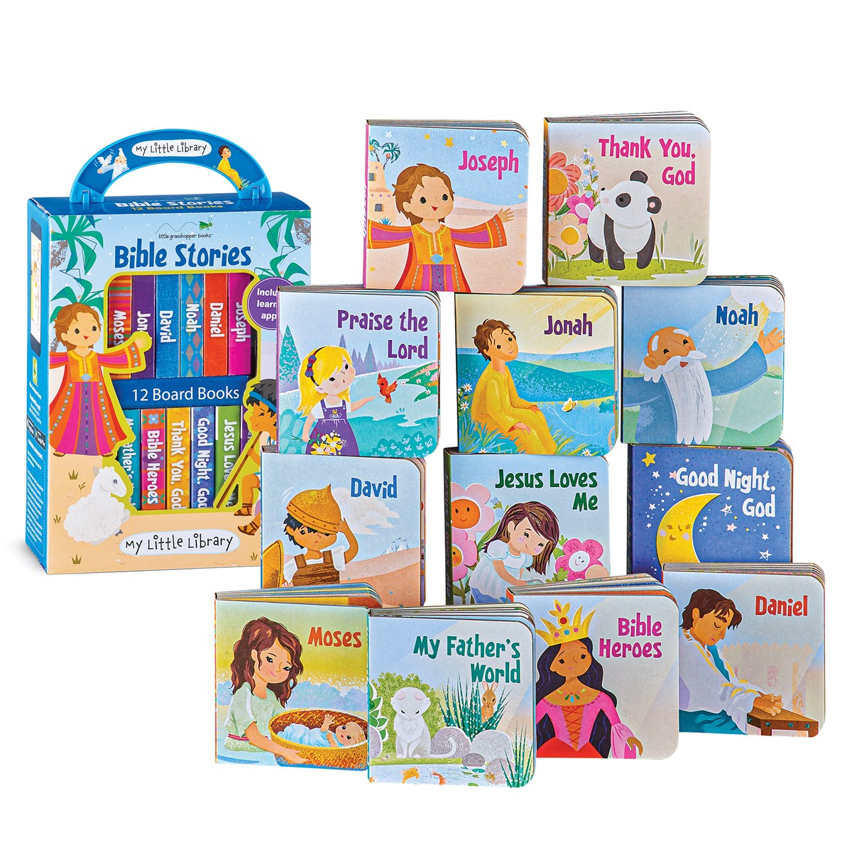 My Little Library Bible Stories - Set of 12 Board Books | Collections Etc.