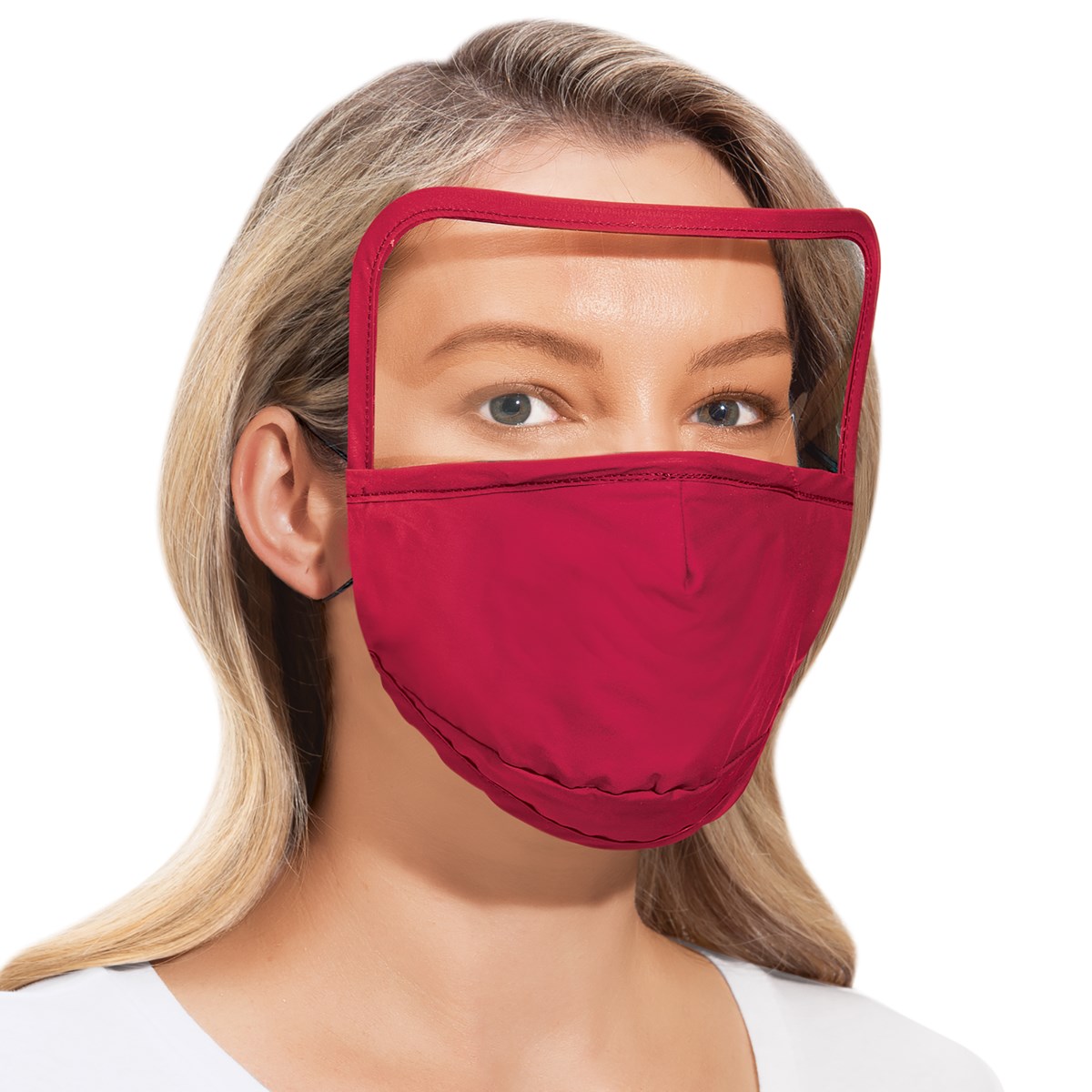 Reusable Fabric Mask with Detachable Face Covering Shield | Collections ...