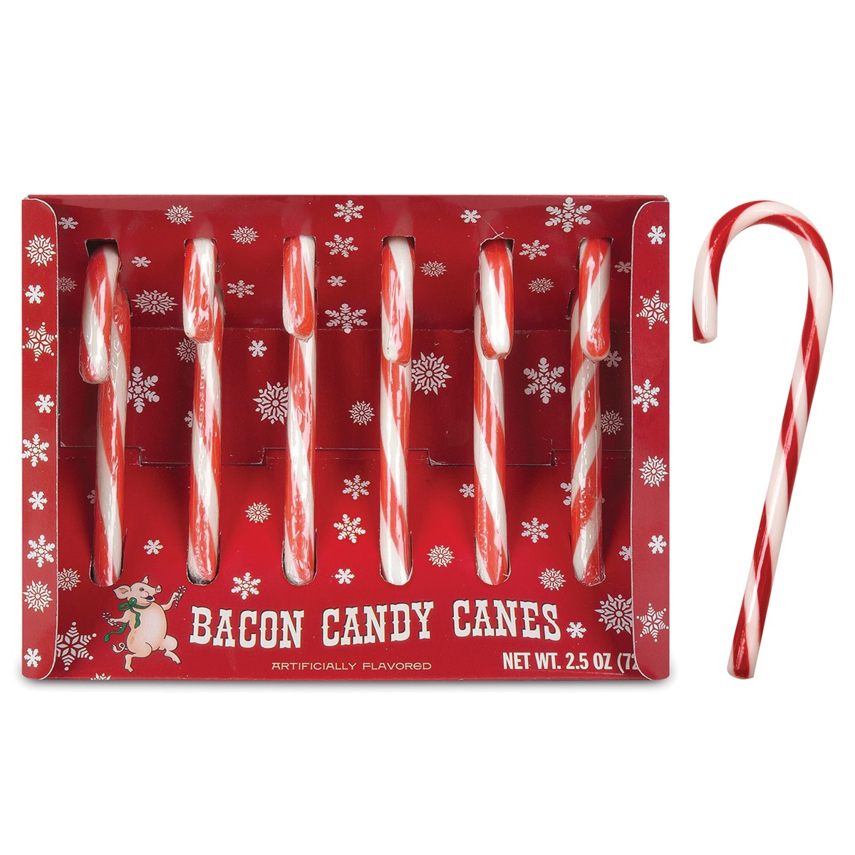 Bacon Flavored Christmas Candy Canes Box Of 6 Collections Etc