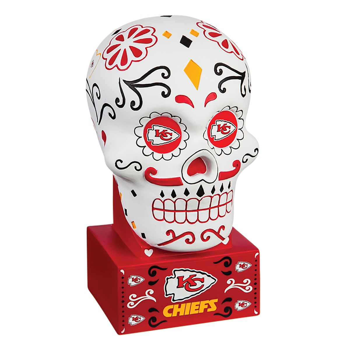 NFL Football Team Sugar Skull Tabletop Statue Decor | Collections Etc.