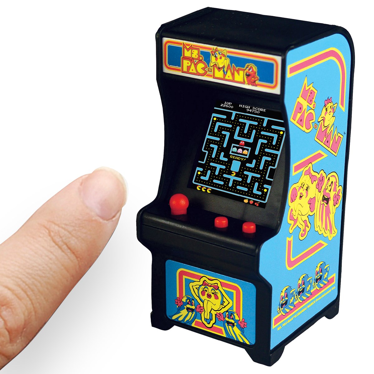 Tiny Classic Arcade Video Game Cabinet - Ms Pac-Man | Collections Etc.