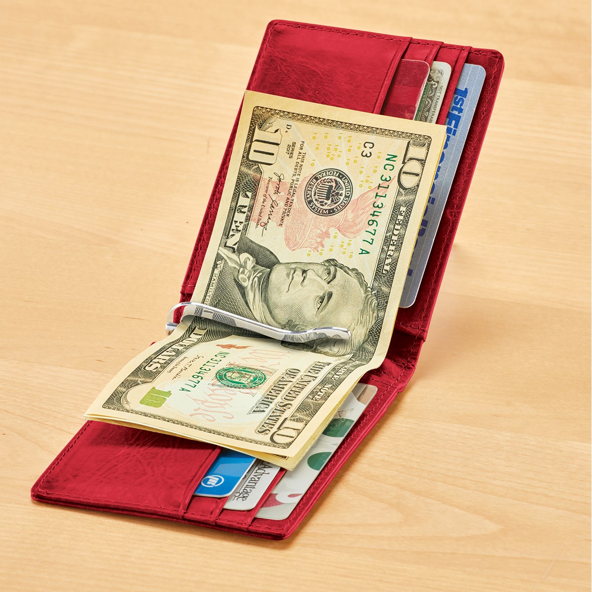 Slim & Compact RFID-Blocking Wallet with Money Clip | Collections Etc.