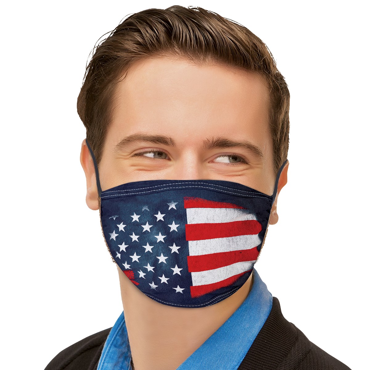 Protective Patriotic American Reusable Cotton Face Masks | Collections Etc.