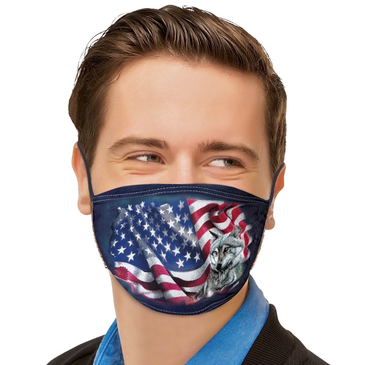 Protective Patriotic American Reusable Cotton Face Masks | Collections Etc.
