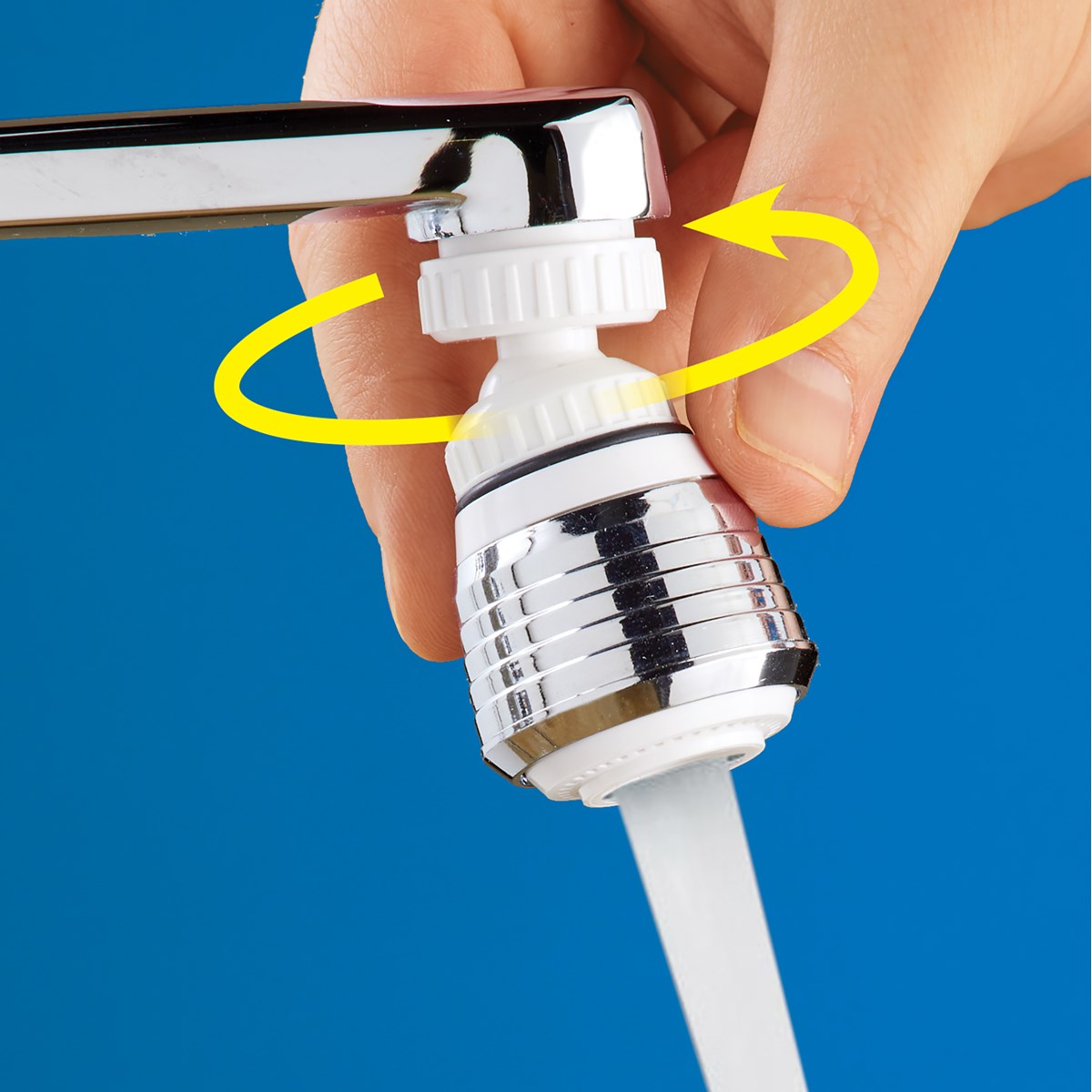 2-Way 360-Swivel Versatile Function Faucet Adapter | Collections Etc.