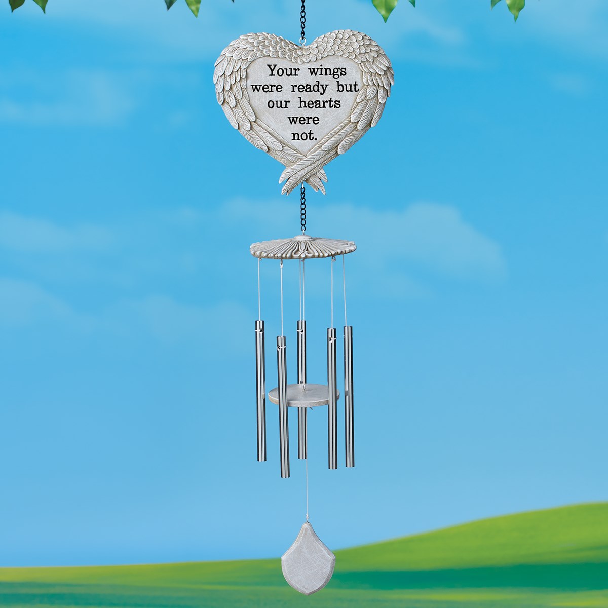 Your Wings Were Ready But Our Hearts Were Not Memorial Wind Chime ...