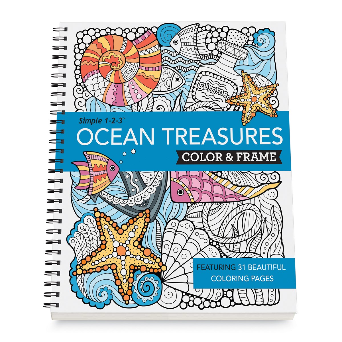 Ocean Treasure & Animals Color and Frame Coloring Book | Collections Etc.