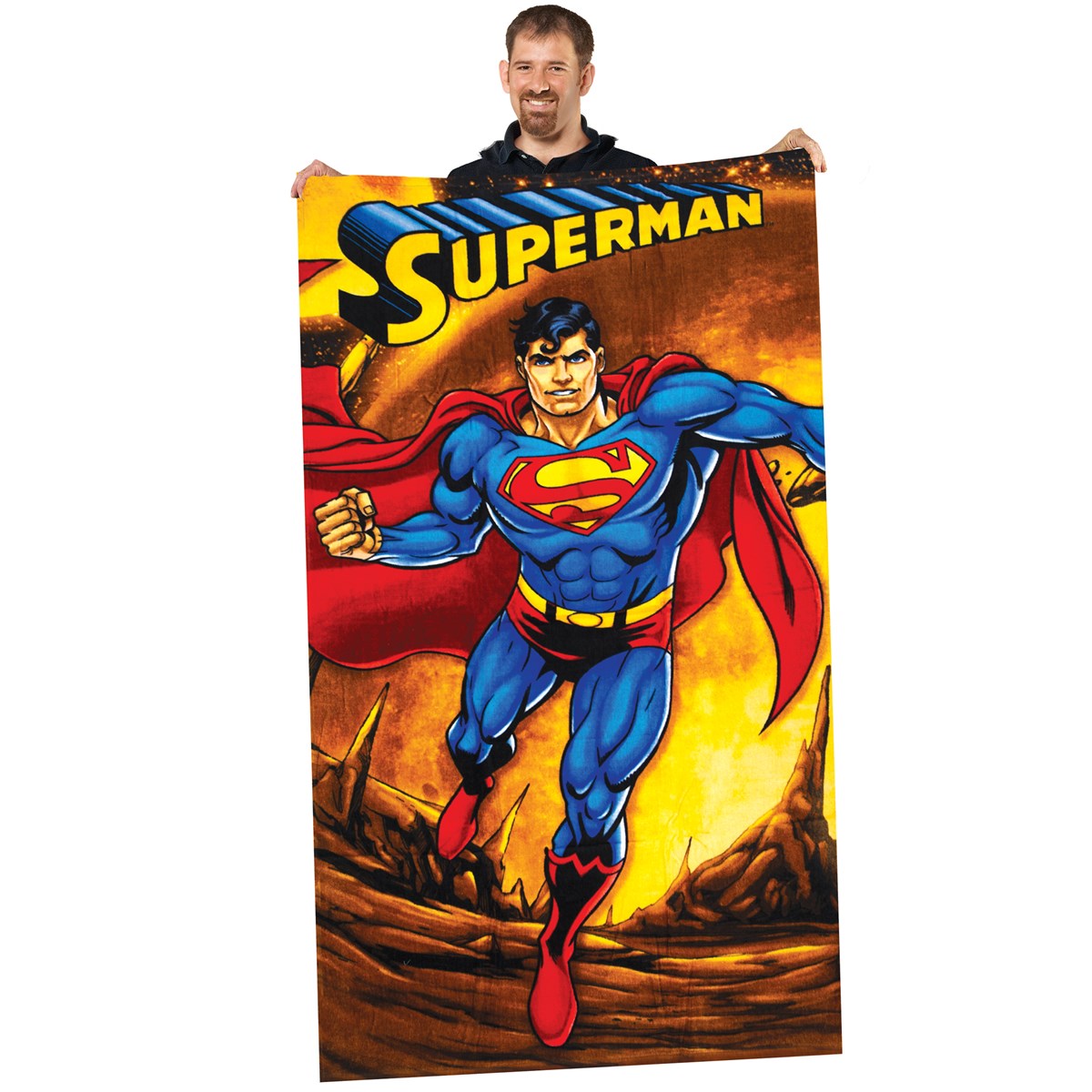 Superman Soft & Absorbent Superhero Beach Towel | Collections Etc.