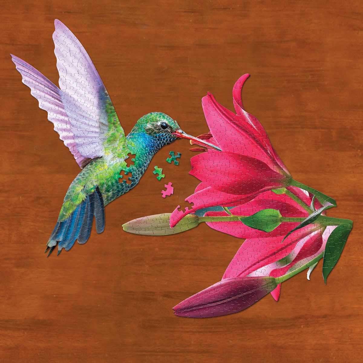 I Am Hummingbird 300-Piece Bird-Shaped Jigsaw Puzzle | Collections Etc.
