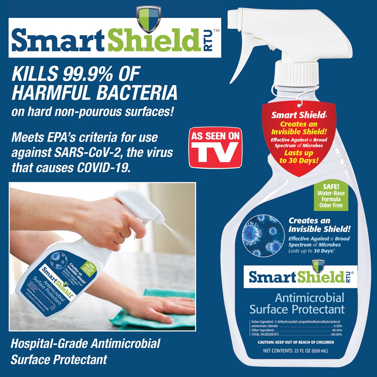 SmartShield Water-Base Formula Anti-Microbial Surface Protectant ...