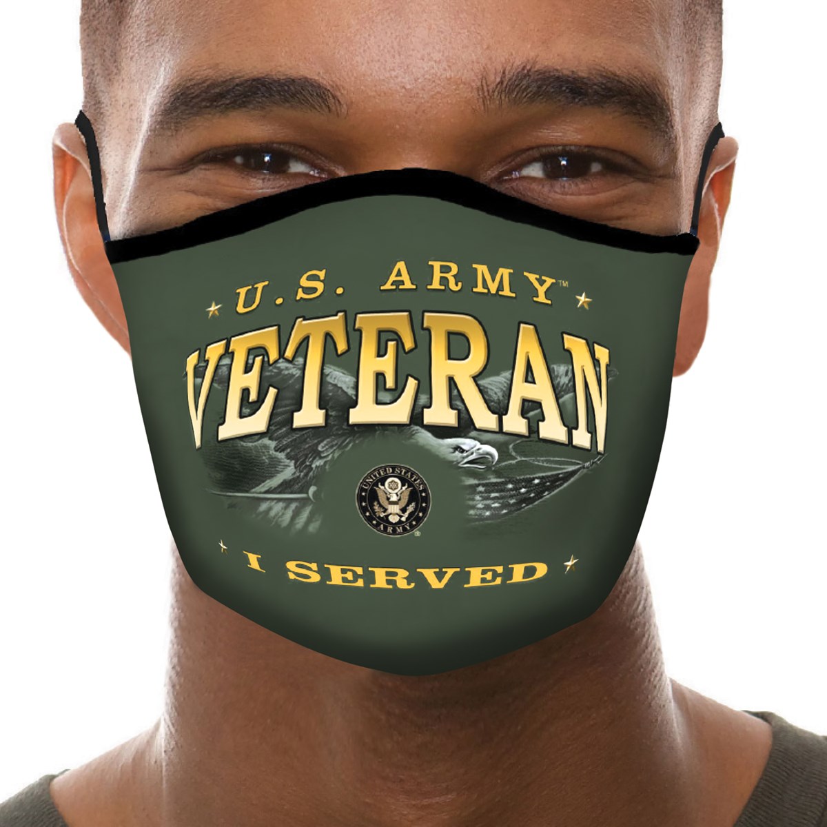Reusable US Military Branch Armed Forces Veteran Face Mask ...