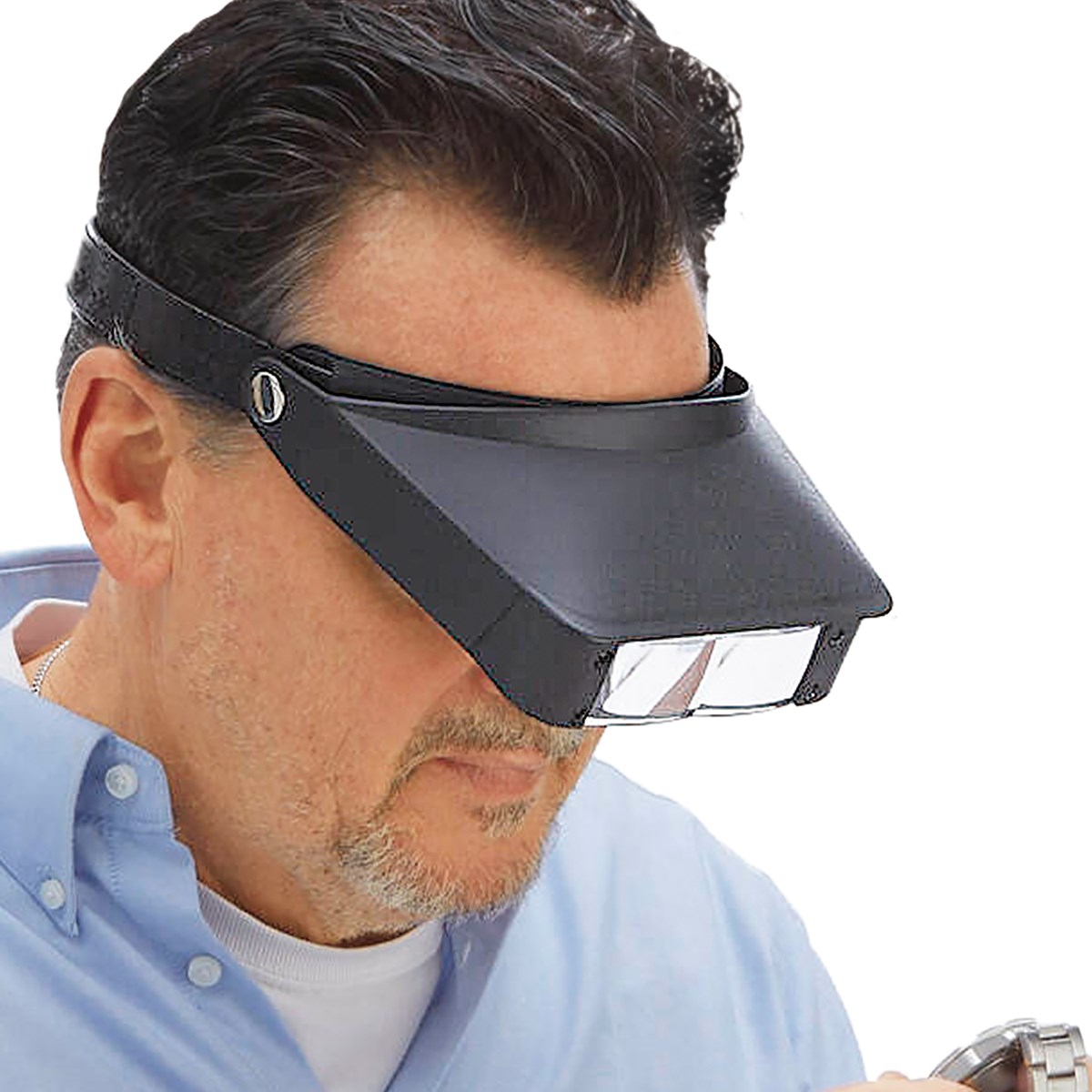 MagniVisor 2X Magnifier with Flip-Down Lens | Collections Etc.