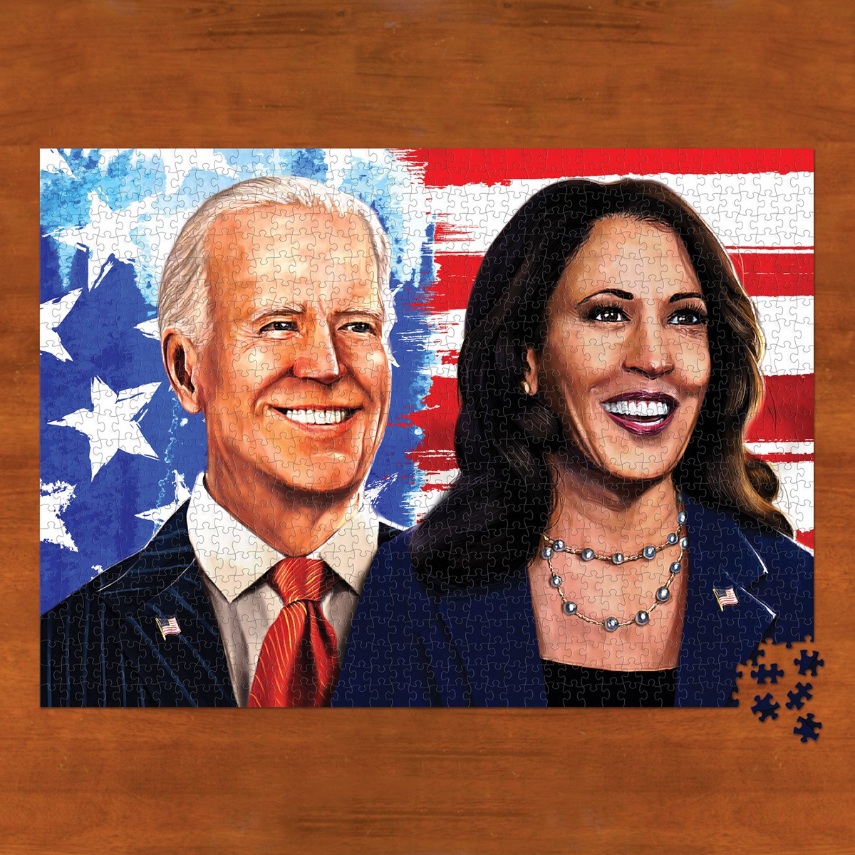 Joe Biden-Kamala Harris 1000-Piece Jigsaw Puzzle | Collections Etc.