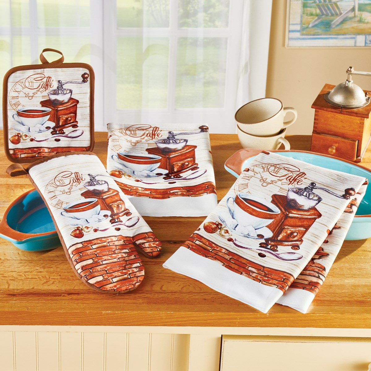 Charming 4-Piece Vintage Coffee Kitchen Set | Collections Etc.