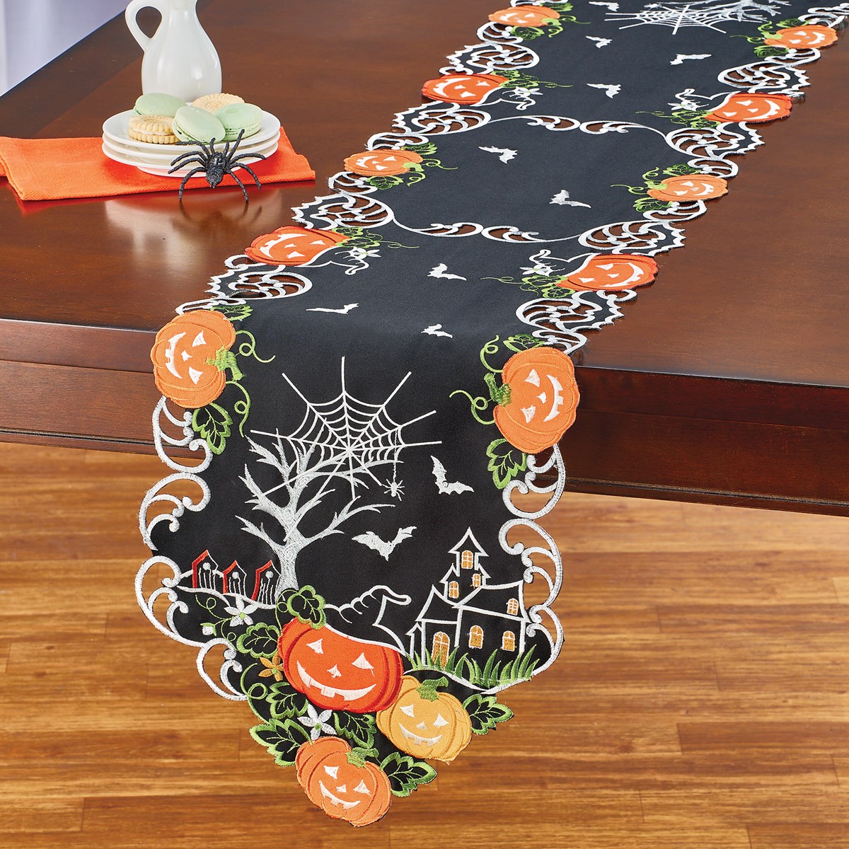 Halloween Festive Frightful Garden Table Linens | Collections Etc.