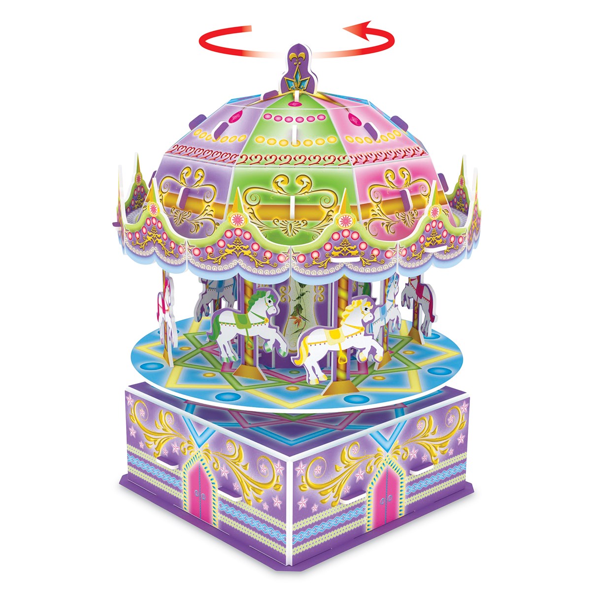 29-Piece Musical Fur Elise 3-D Carousel Puzzle | Collections Etc.