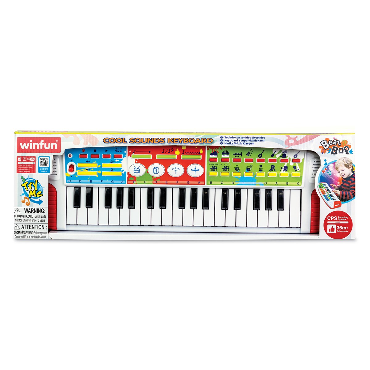 Kid's Cool Sounds Multi-Instrument Electronic Keyboard | Collections Etc.