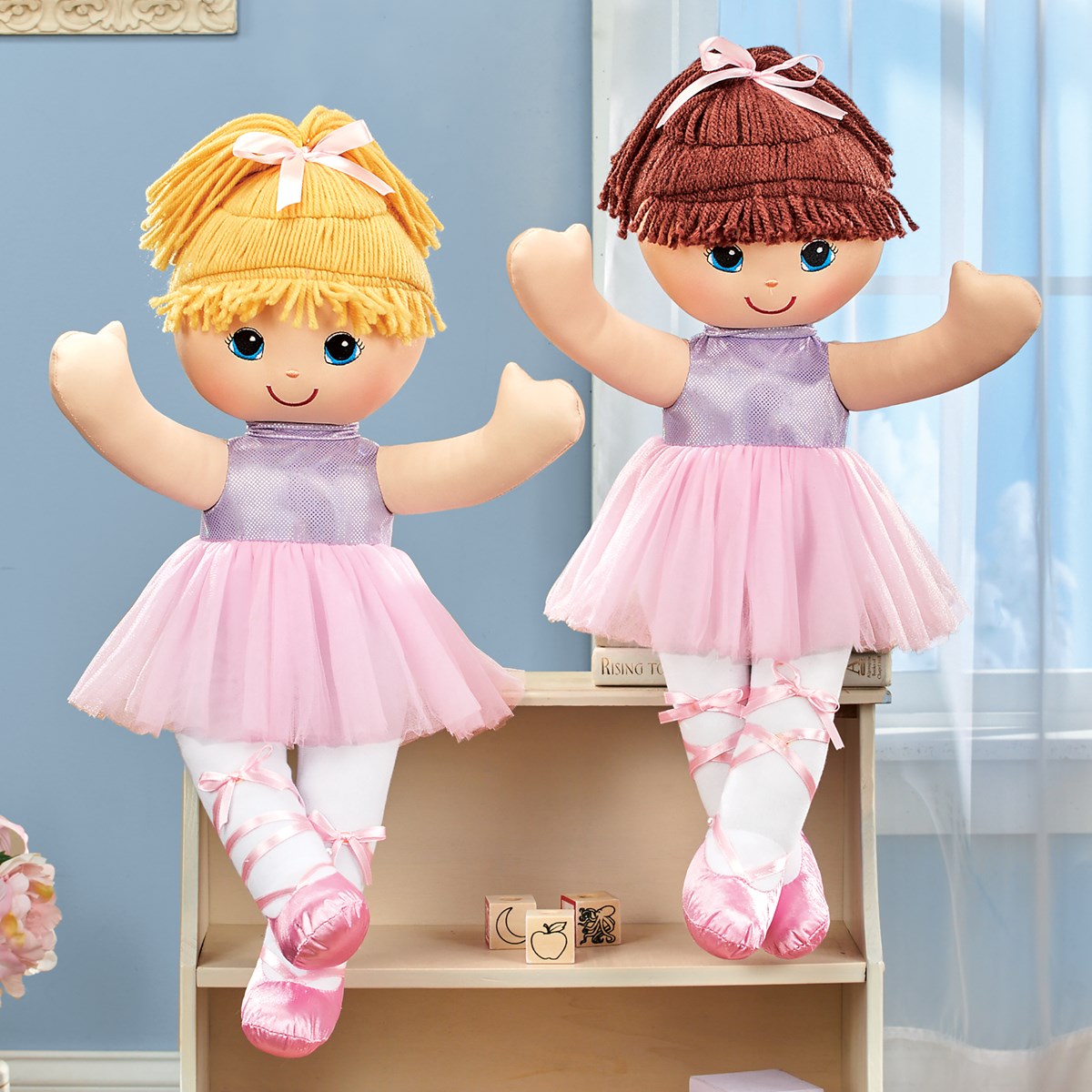 20-Inch Embroidered Polyester Plush Ballerina Doll | Collections Etc.