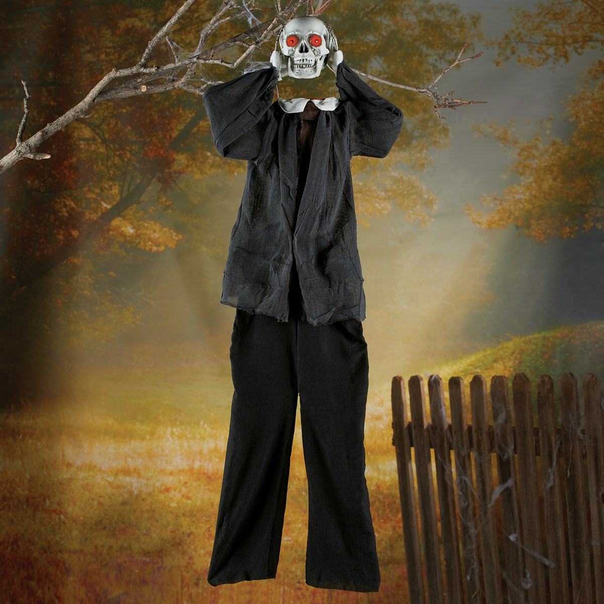 Clap-Activated Halloween Head Moving Skeleton | Collections Etc.