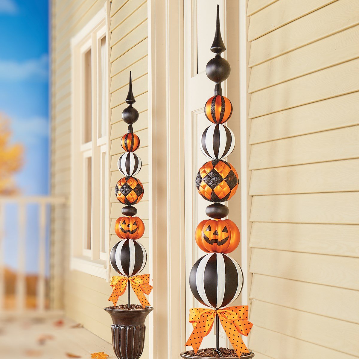 Halloween Ornament Finial Iron Lawn Stake Collections Etc
