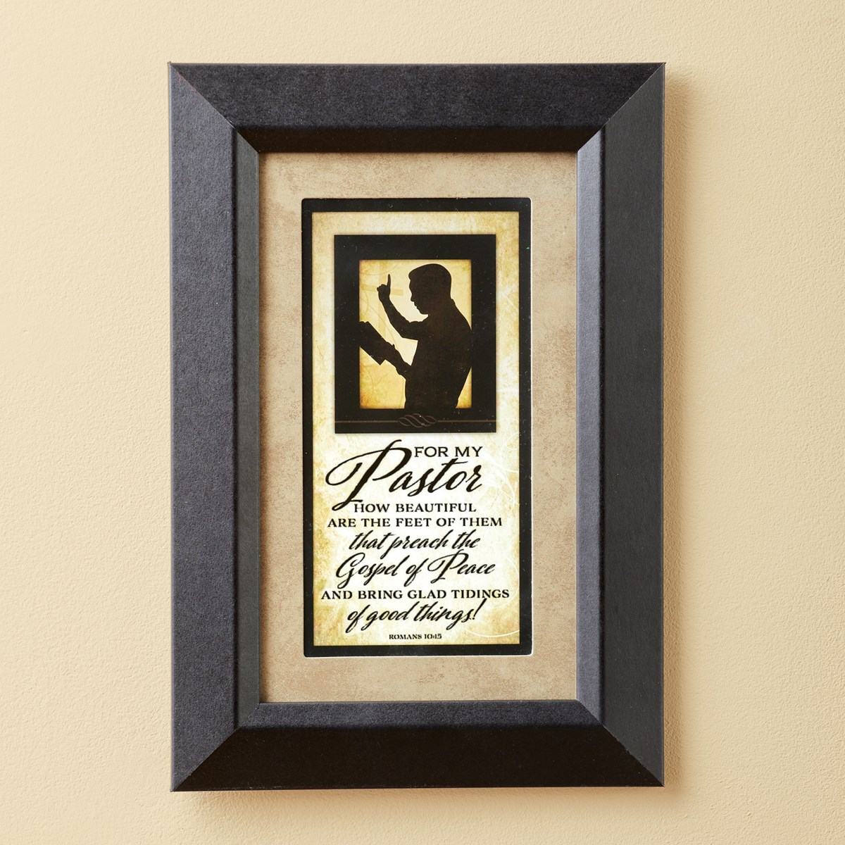 For My Pastor Wood Framed Wall Art Plaque Gift | Collections Etc.