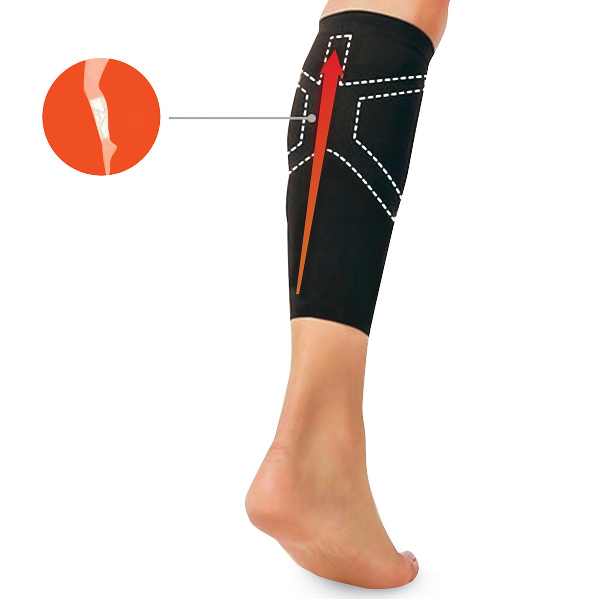 Compression Calf & Elbow Easy Slip-On Sleeve | Collections Etc.