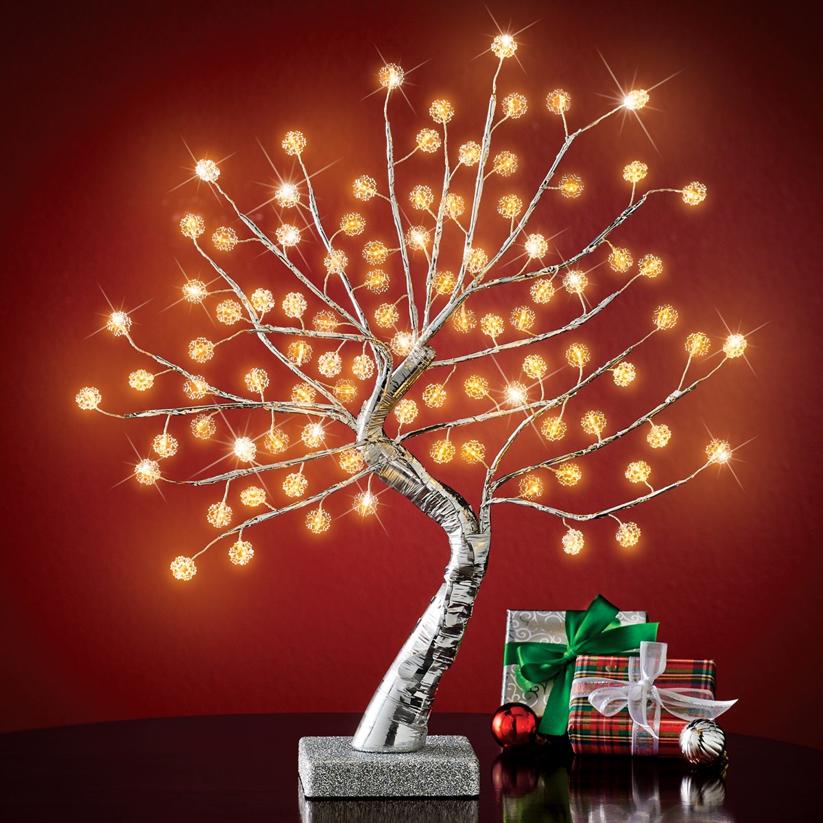 Adjustable LED Lighted Snowflake Tabletop Tree Decor | Collections Etc.