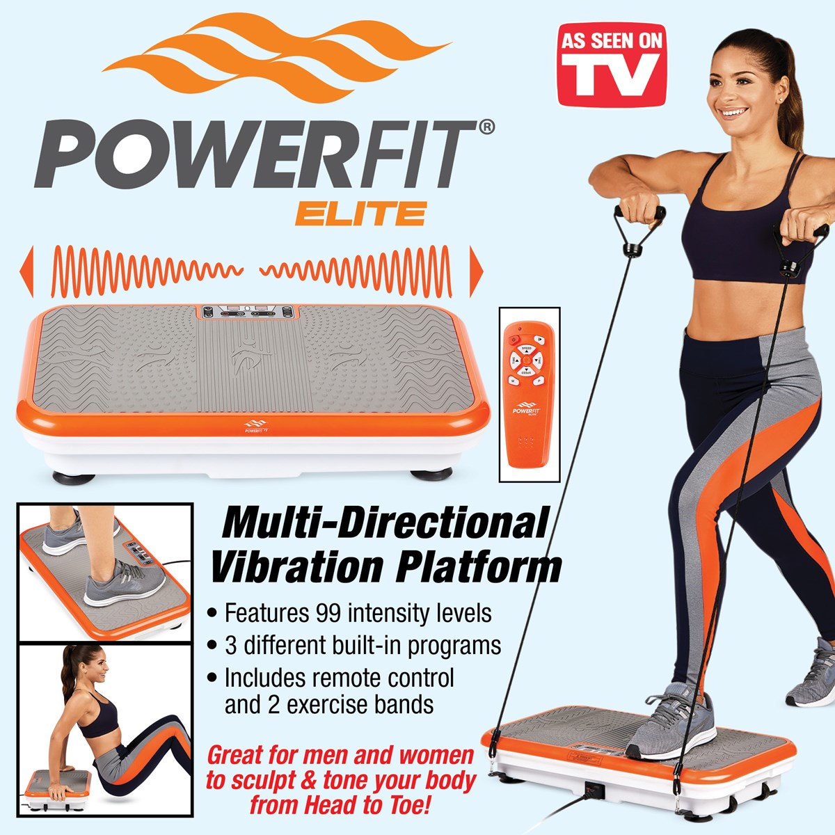 PowerFit Elite Multi-Directional Vibration Platform | Collections Etc.
