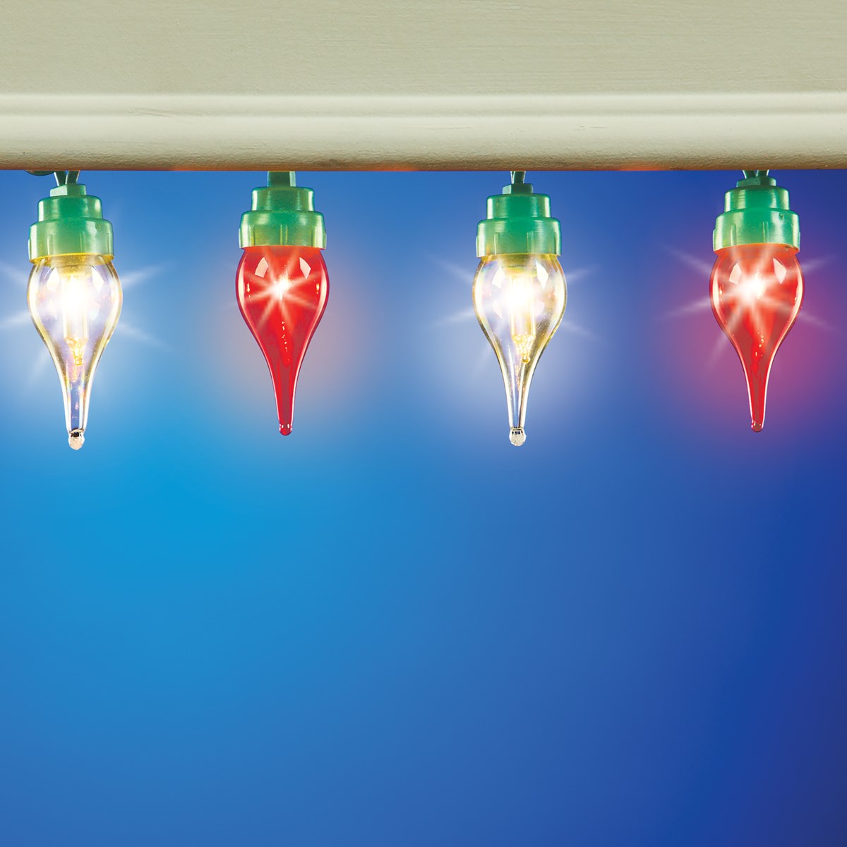 LED Lighted 50 Twinkling Red & White 15-Foot String Lights ...