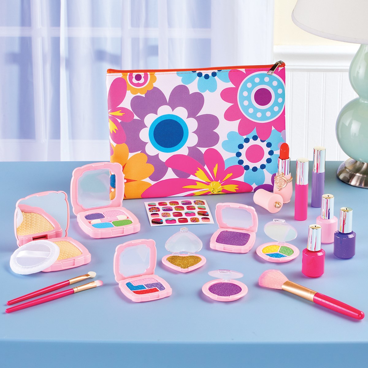 Girl's Deluxe Pretend Play Toy Make Up Kit | Collections Etc.