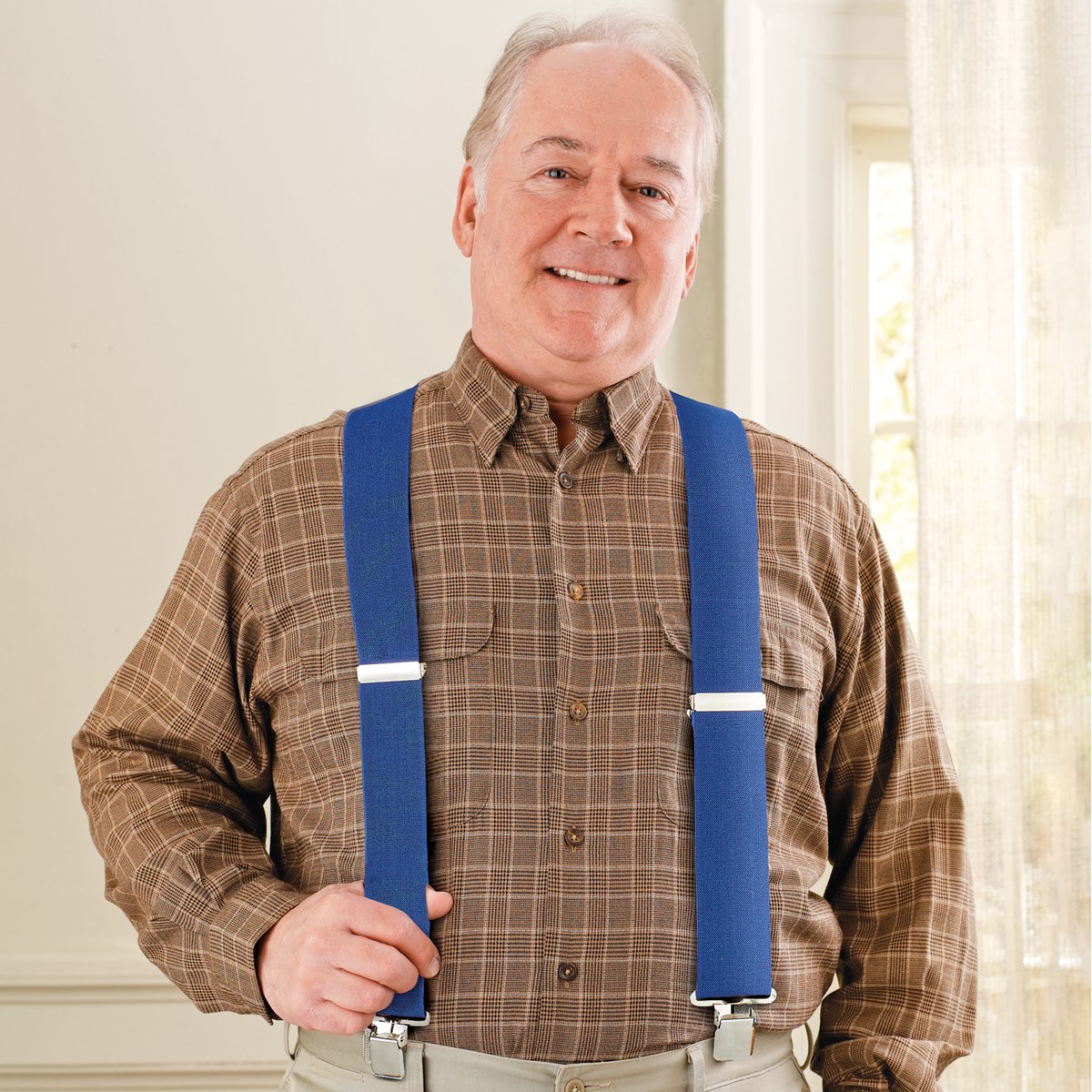 Adjustable Extra Wide Heavy-Duty Claw Clip Suspenders | Collections Etc.