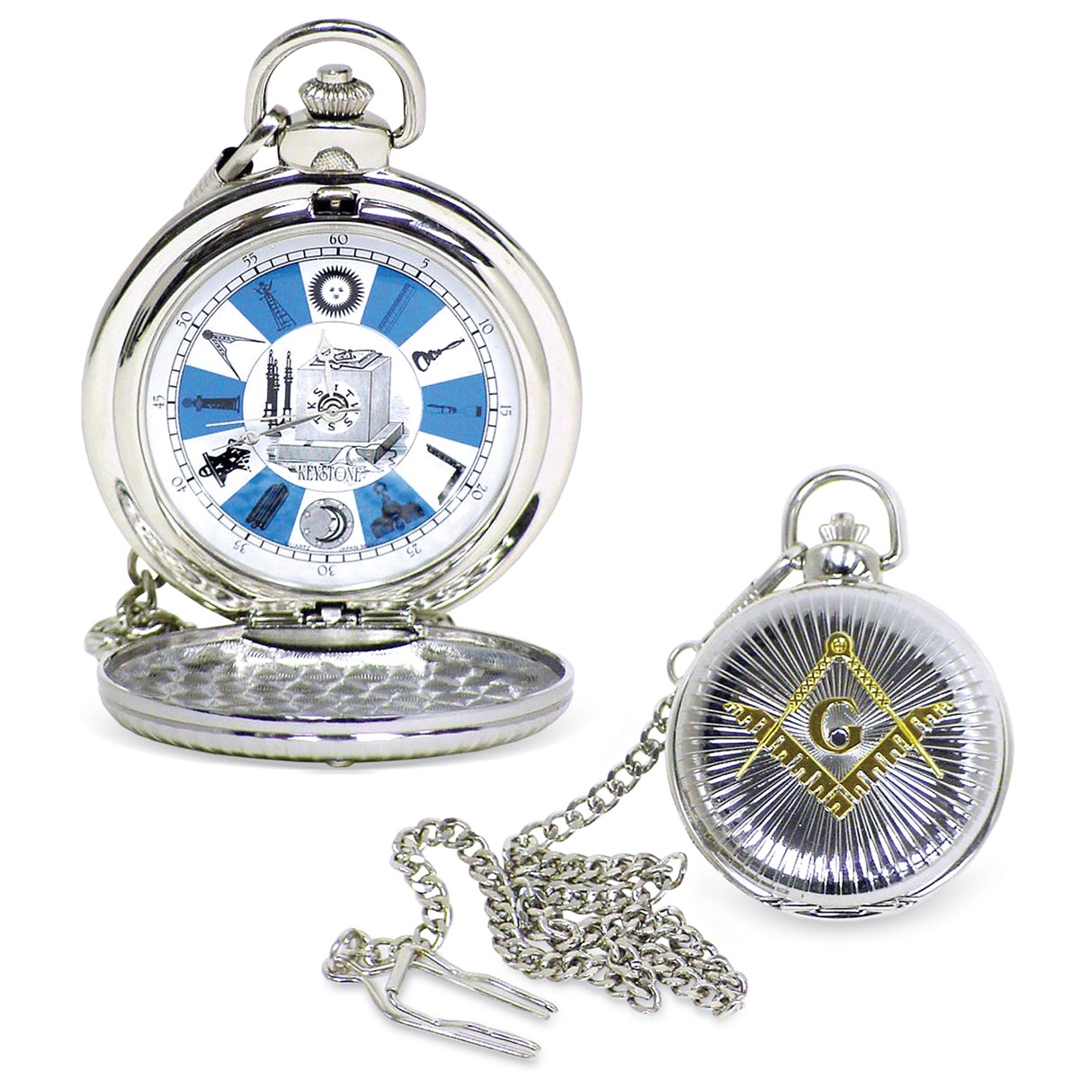 Masonic Pocket Watch with Gift Box Included | Collections Etc.