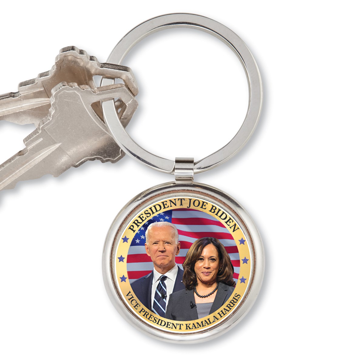 Colorized Joe Biden and Kamala Harris JFK Half Dollar Keychain ...