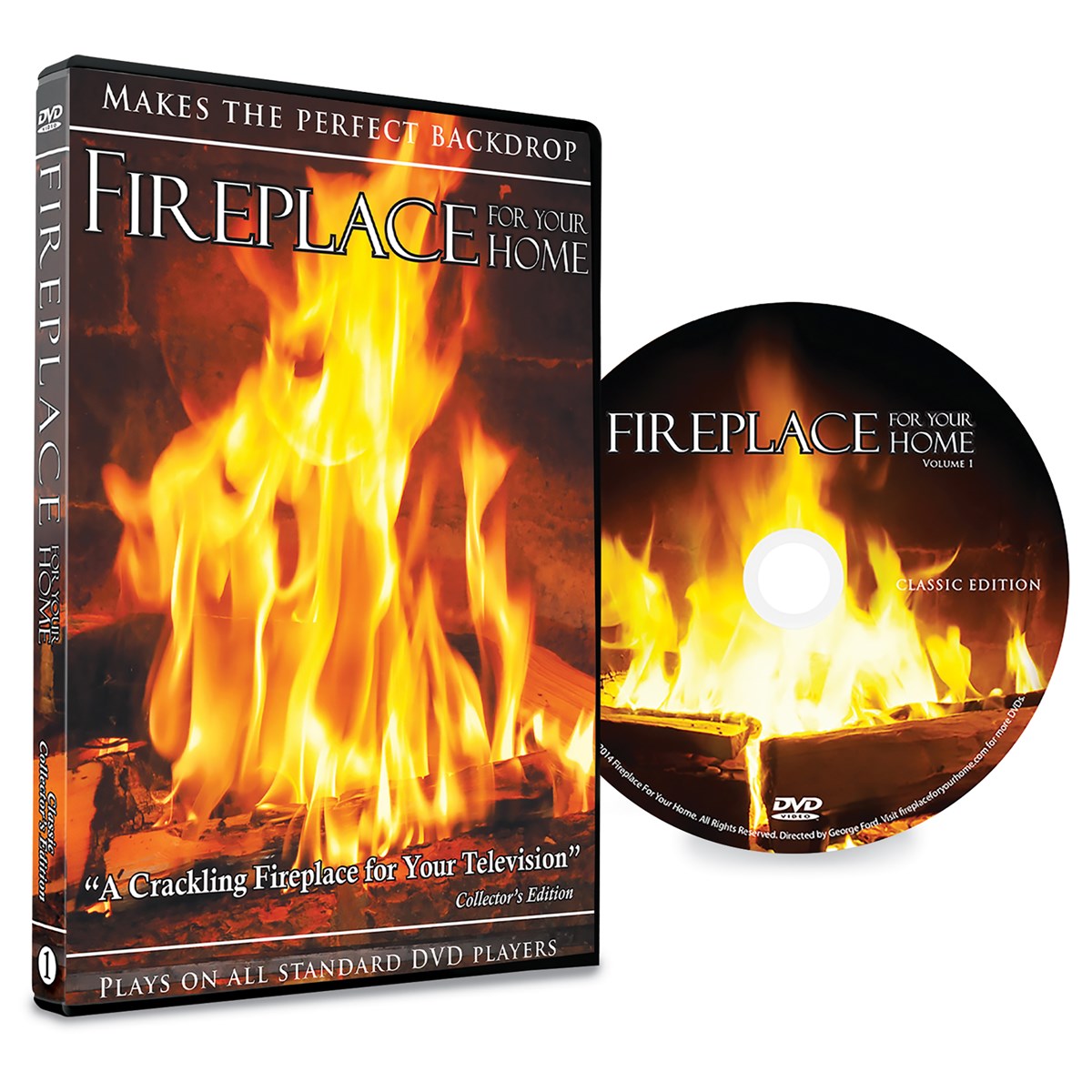 TV Fireplace DVD: Makes the Perfect Backdrop | Collections Etc.