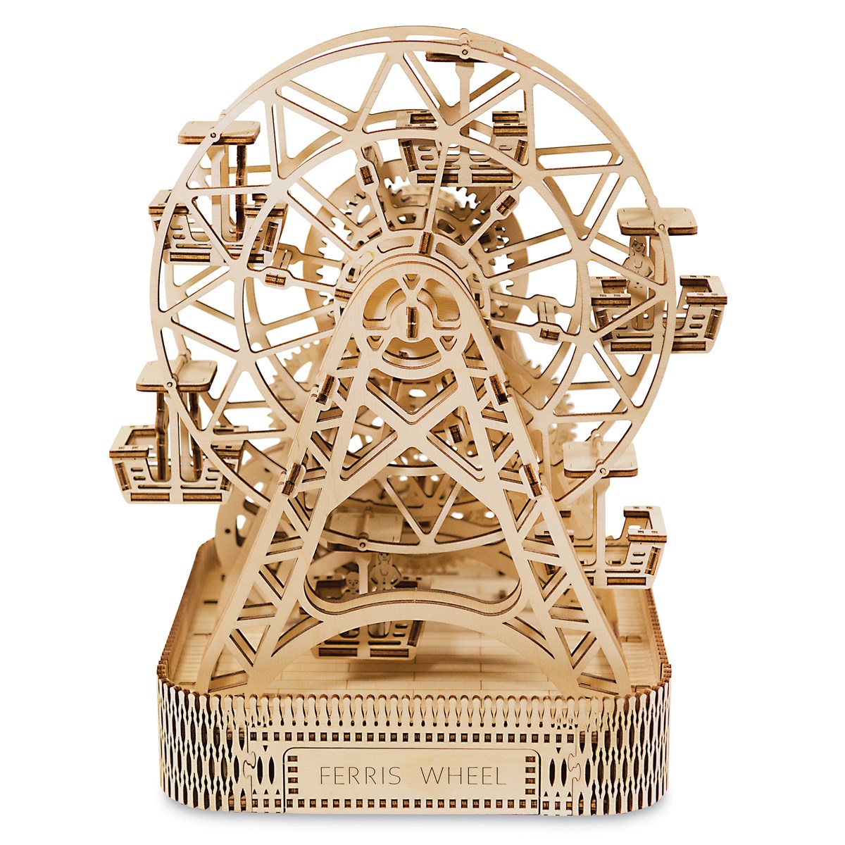 470-Piece Ferris Wheel Mechanical Wooden Model Kit | Collections Etc.