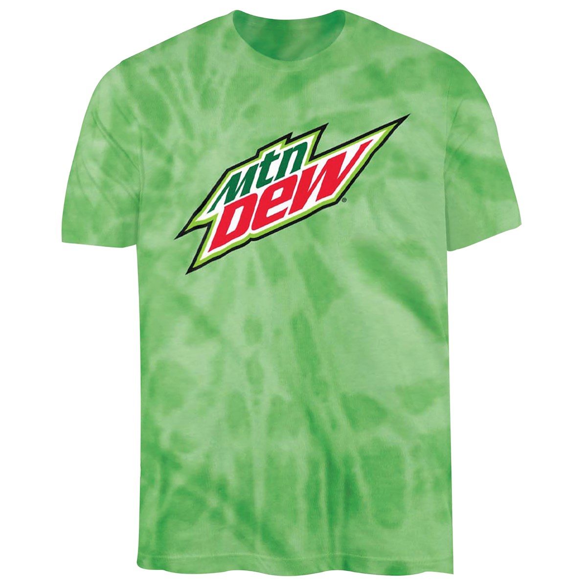 Classic Mountain Dew Logo Tie Dye T-Shirt | Collections Etc.