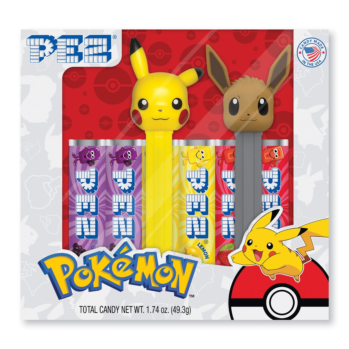 Collectible Pokémon PEZ Dispenser and Candy - Twin Pack | Collections Etc.