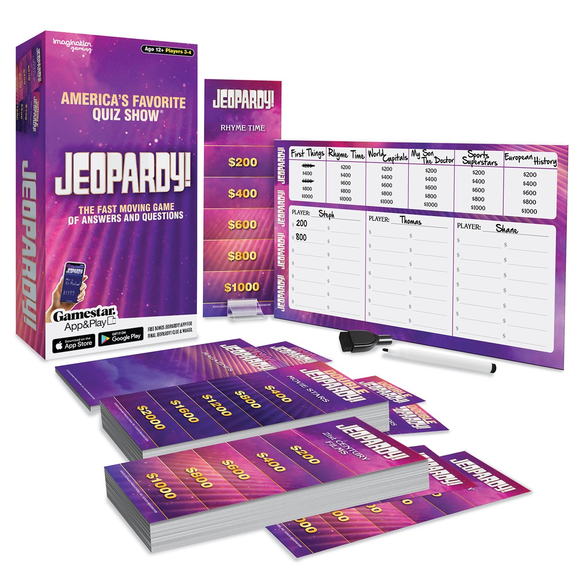 Imagination Gaming Jeopardy! Quiz Show Board Game | Collections Etc.